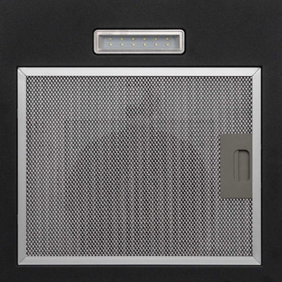 SIA CGH60BL 60cm Black Curved Glass Chimney Cooker Hood Kitchen ...
