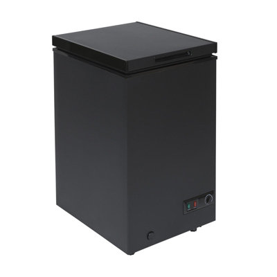 SIA CHF100B 48cm Freestanding Slimline Compact Black Chest Freezer ...