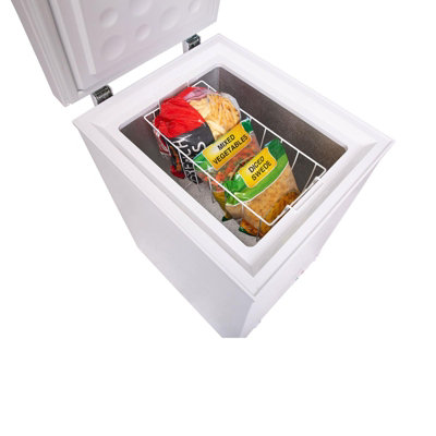 SIA CHF100W 48cm Freestanding Slimline Compact White Chest Freezer