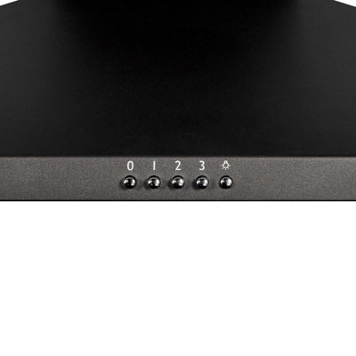 SIA CHL100BL 100cm Pyramid Chimney Cooker Hood Kitchen Extractor Fan In ...