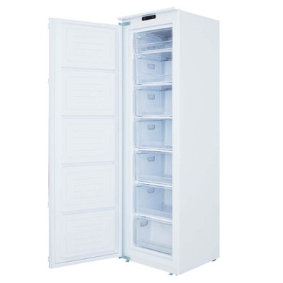 SIA Integrated Built-in Freezer, Tall In-column 210L White 177cm Tall
