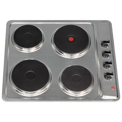 SIA PHP601SS 60cm Stainless Steel Solid Plate 4 Zone Electric Easy ...