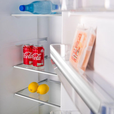SIA RFI106 304L AUTO DEFROST WHITE INTEGRATED BUILT IN TALL LARDER FRIDGE