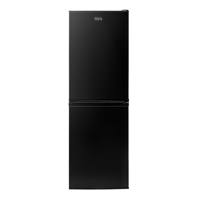 SIA SFF15050BLE 149L Freestanding Combi Fridge Freezer - Black