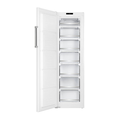 SIA Tall Upright Freezer in White, 200ltr Capacity, Digital Controls, E ...