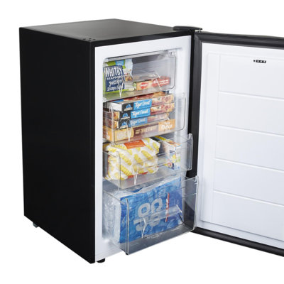 SIA UCF50BL/E 50cm Black Freestanding Under Counter Freezer with ...