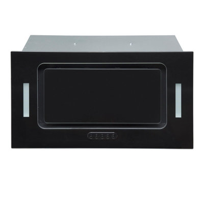 SIA UCG52BL 52cm Black Glass Built In Under Canopy Kitchen Cupboard ...