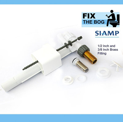 Siamp 95L 1/2" & 3/8" Brass Thread BSP 30956510 Universal Side Inlet ...