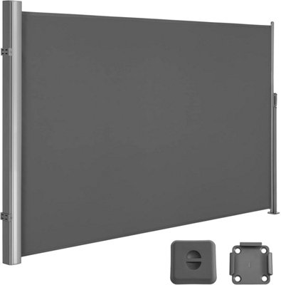 Side Blind, Retractable Privacy Screen for Outdoor Areas, Opaque Wind ...
