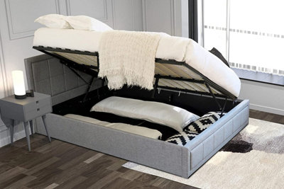 Side Lift Ottoman Bed Small Double Storage Bed Frame