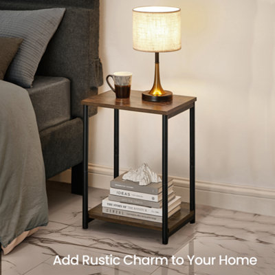 Side Table, Small End Table, Nightstand for Living Room, Bedroom ...
