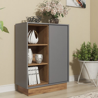Sideboard 100cm Sideboard Cabinet Cupboard TV Stand Living Room Oak ...