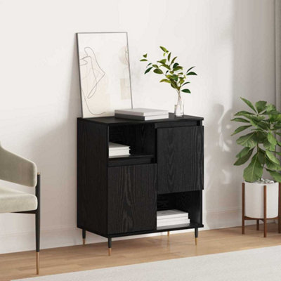 Sideboard Black oak 60 x 35 x 70 cm Engineered wood
