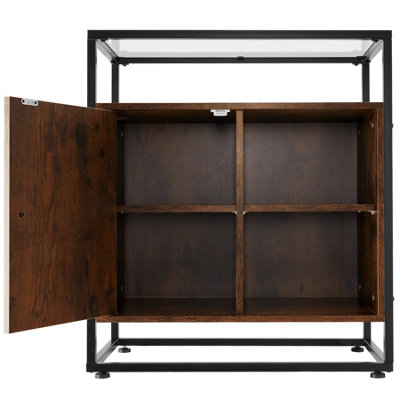 Sideboard Coventry - Industrial Wood Dark, Rustic