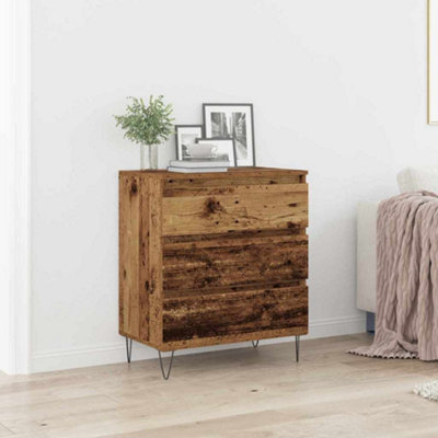 Sideboard with Drawer Old wood 60 x 35 x 70 cm Engineered wood
