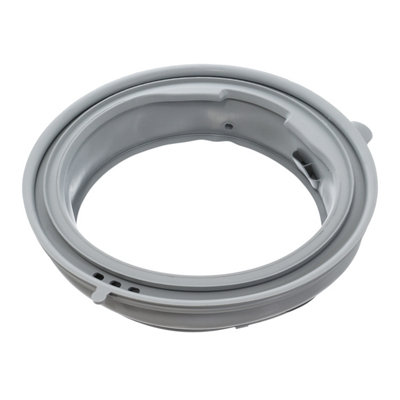Siemens Longer Spout Type Washing Machine Door Seal & 2x Retaining Ring ...