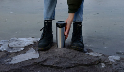 SIGG Miracle Travel Mug 0.47L - Brushed Silver