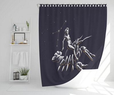 Sign of the zodiac cancer (shower curtain) / Default Title
