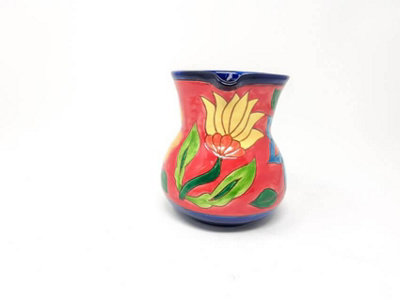 Signature Flowers Hand Painted Ceramic Kitchen Dining Small Pourer Jug ...