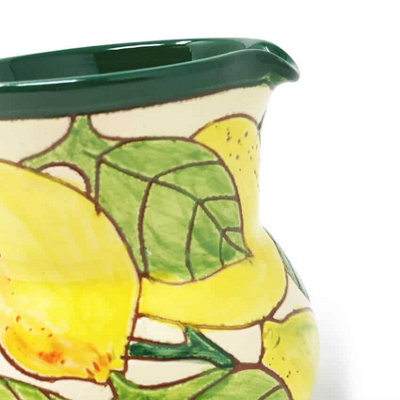 Signature Lemons Hand Painted Ceramic Kitchen Dining Small Pourer Jug 0 ...