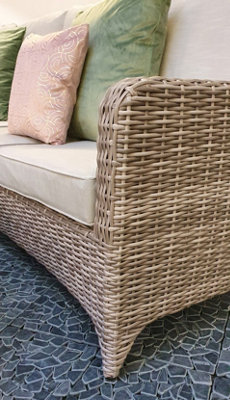 Signature Weave Sarah Wicker Corner Sofa Lifting Dining Table Bench ...