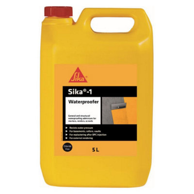 Sika-1 Liquid Waterproofer - 5L - Waterproofing Additive for Mortar ...