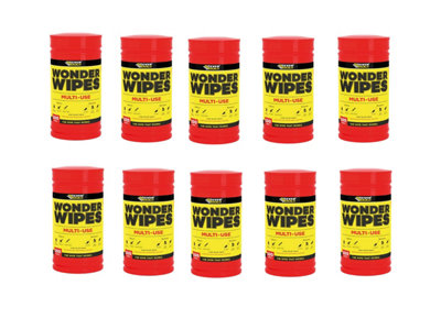 SIKA- Everbuild - Wonder Wipes Multi-Use Cleaning Wipes 100 Wipes x 10