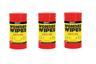 SIKA- Everbuild - Wonder Wipes Multi-Use Cleaning Wipes 100 Wipes x 3
