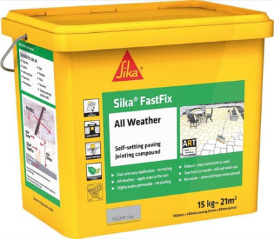 Sika - Fastfix All Weather Jointing Compound - Grey - 14kg