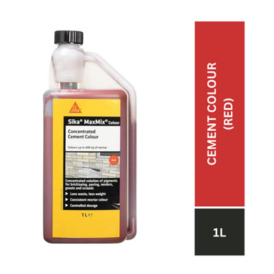 Sika MaxMix Red Cement Colour Super Concentrate Liquid 1L