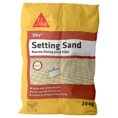 Sika Setting Sand - Buff, 20kg - Hard-Setting Paving Joint Filler ...