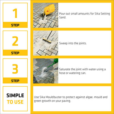 Sika Setting Sand - Buff, 20kg - Hard-Setting Paving Joint Filler ...