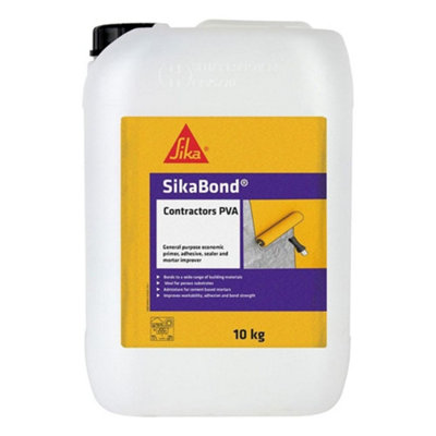 Sika SikaBond Contractors PVA White 10kg - Multi-Purpose Adhesive ...