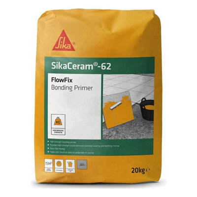 Sika SikaCeram 62 Flow Fix Bonding Primer - Grey, 20kg - High-Strength ...