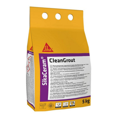 Sika SikaCeram CleanGrout Floor & Wall Tile Grout - Anthracite, 5kg ...