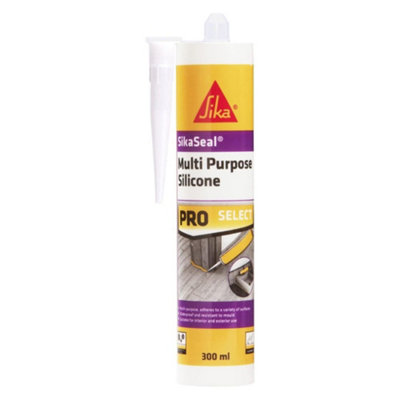 Sika SikaSeal Multi-Purpose Silicone Sealant White, 300ml - Waterproof ...