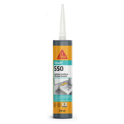 Sika Sikasil S50 Sanitary Silicone Sealant - Manhattan, 310ml - Anti ...