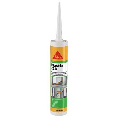Sika WHITE Plastix-22A Premium Grade Showerwall Glazing Facade Sealant ...