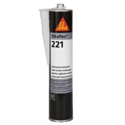 Sikaflex 221 Black Strong Adhesive Sealant 300ml Durable & Flexible