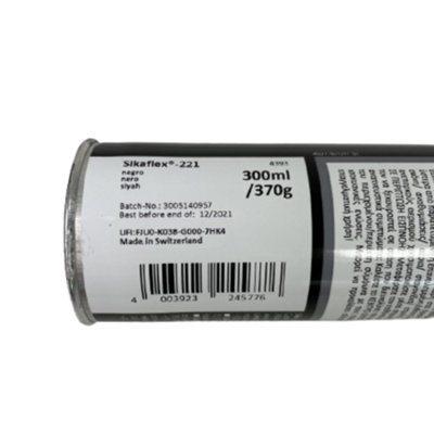 Sikaflex 221 Black Strong Adhesive Sealant 300ml Durable & Flexible