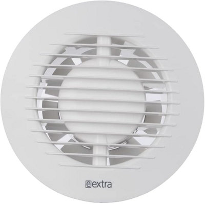 Silent Air Extractor 100mm White Bathroom Fan, Wall Fan for Kitchen ...