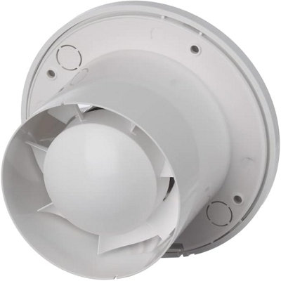 Silent Air Extractor 100mm White Bathroom Fan, Wall Fan for Kitchen ...