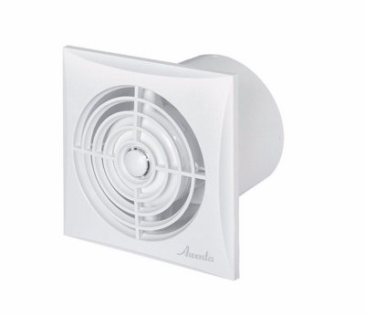 Silent Bathroom Extractor Fan 100mm / 4" Timer Humidity Sensor
