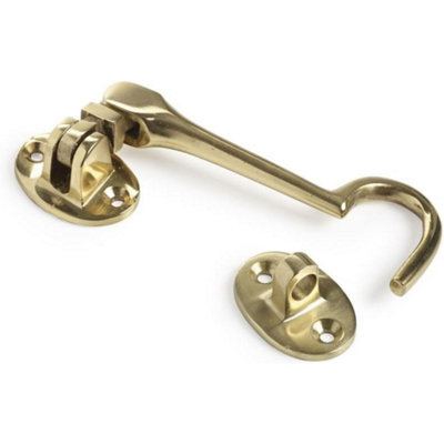 Silent Cabin Hook & Eye Brass Gate Hook and Eye 50mm (2 Inch)