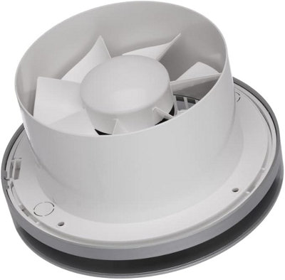 Silent Round Bathroom Extractor Fan 150mm / 6" with Timer and Gold ...