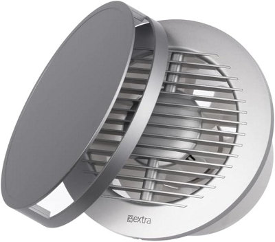 Silent Round Bathroom Extractor Fan 150mm / 6" with White Cover