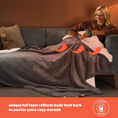 Silentnight Heat Genie Self-Heating Giant Blanket