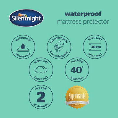 Silentnight Waterproof Mattress Protector - Single - 3 Pack