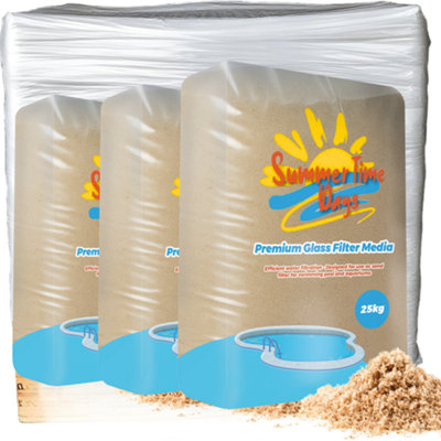 Silica Glass Filter Media Half Pallet 20x 25kg Bags Aquarium Safe Pool ...