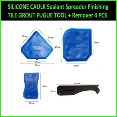 SILICONE CAULK Sealant Spreader Finishing TILE GROUT FUGUE TOOL ...
